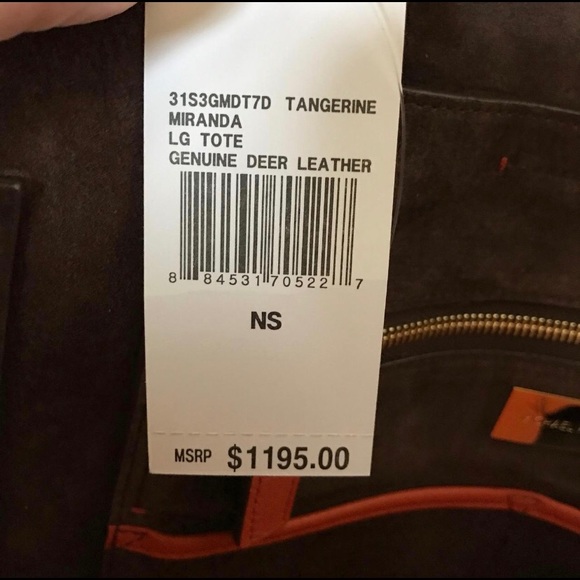 Michael Kors | Bags | Michael Kors Lg Genuine Deer Leather Miranda Tote ...
